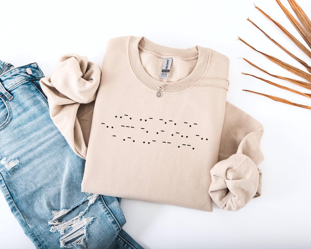 F*ck Donald Trump Morse Code Unisex Crewneck Sweatshirt, F*ck Donald Trump Sweater, Subtle F ...