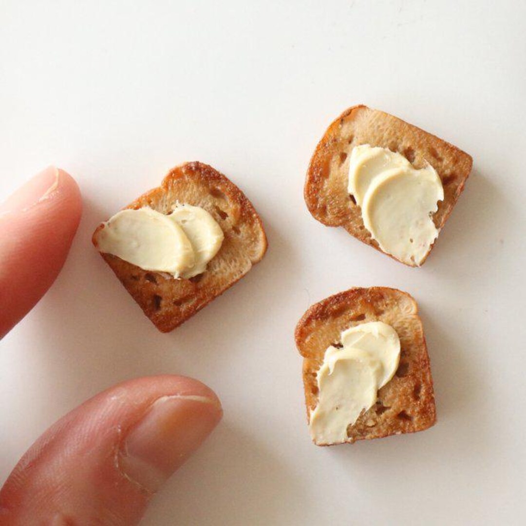 Miniature Butter Toast, Miniature Food, Dollhouse Food - Etsy