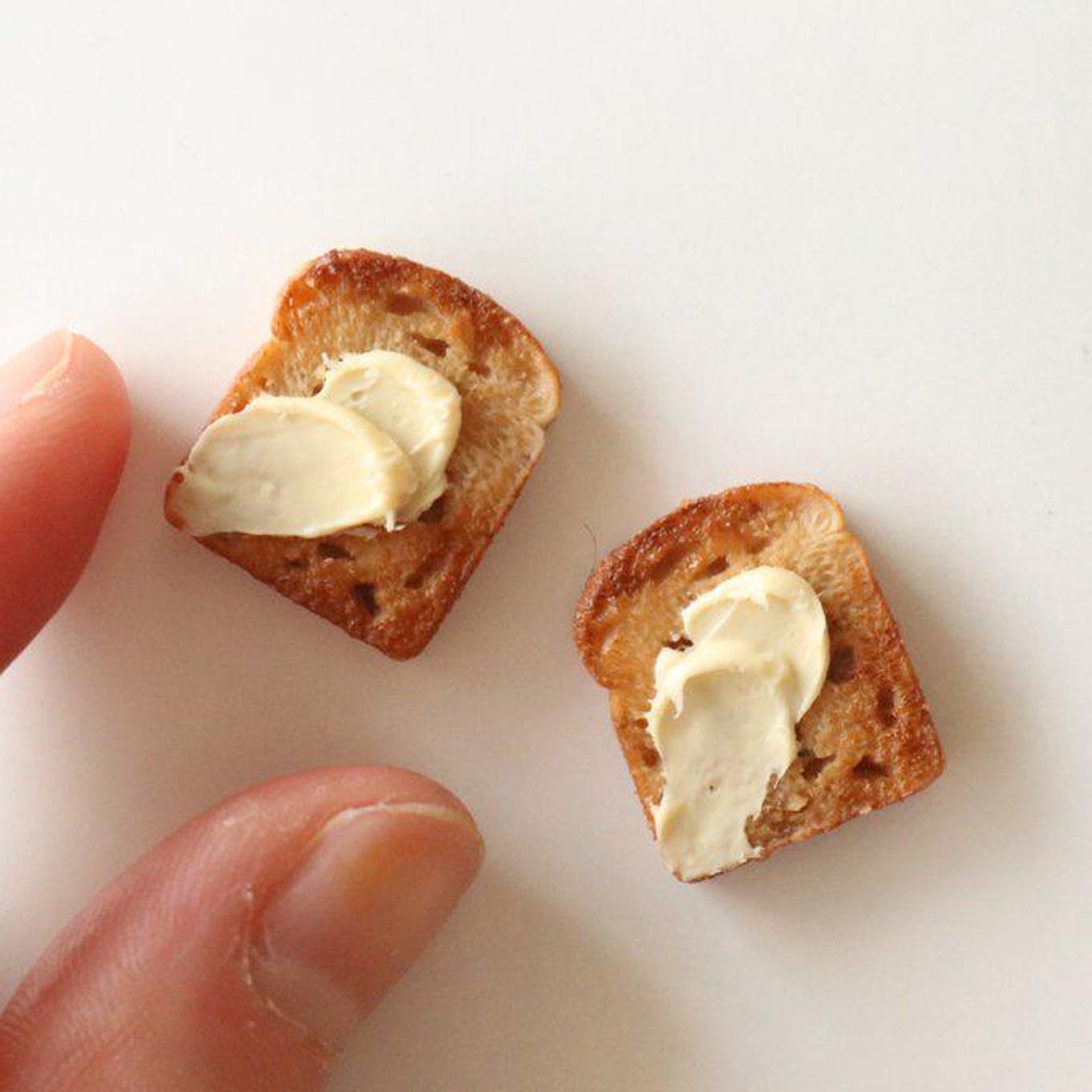 Miniature Butter Toast, Miniature Food, Dollhouse Food - Etsy