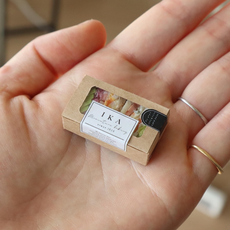 Miniature Sandwich Box, Miniature Food, Dollhouse Food - Etsy
