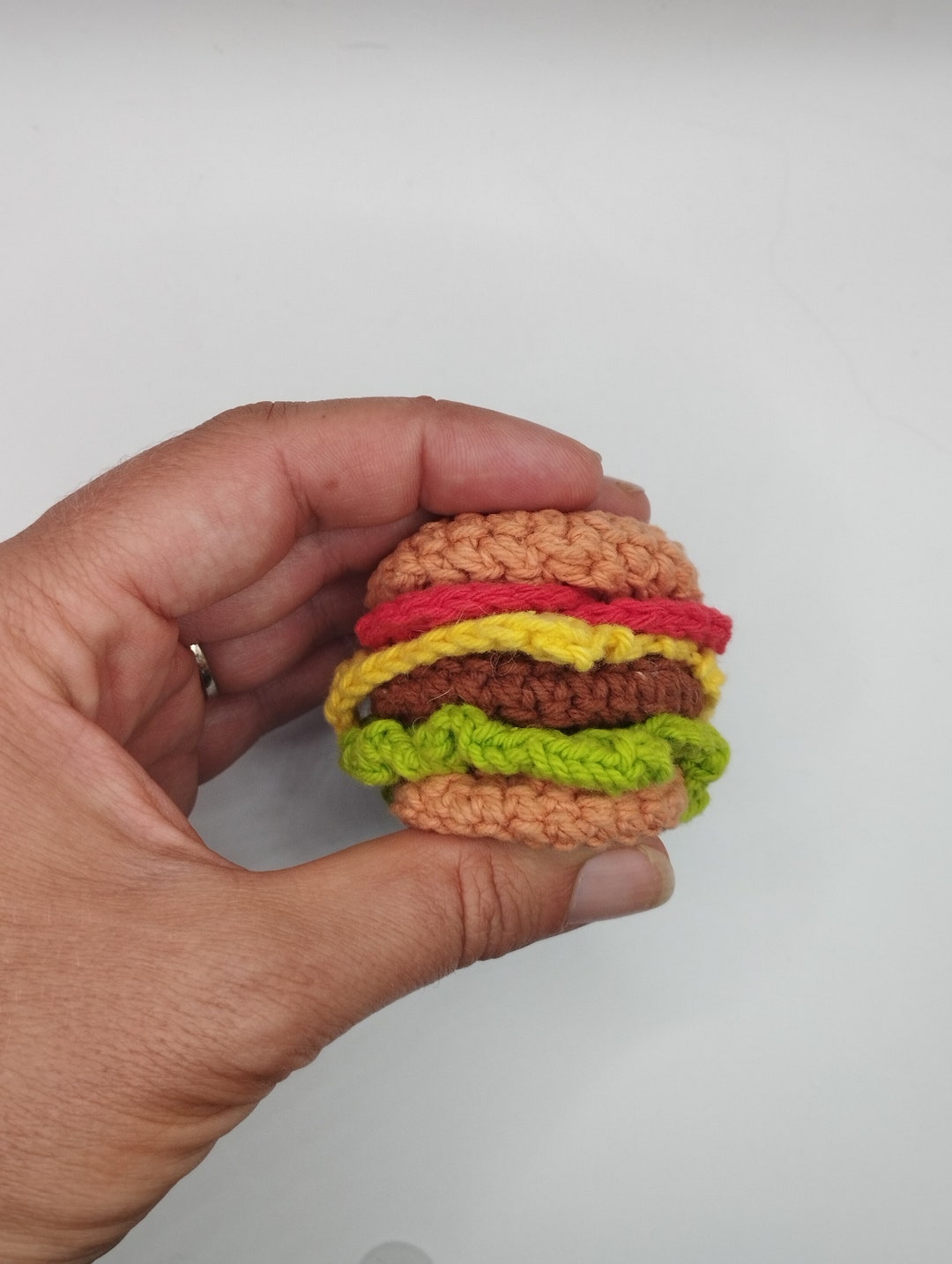 Crochet Hamburger Pattern PDF Download Amigurumi Beginner Easy Simple ...