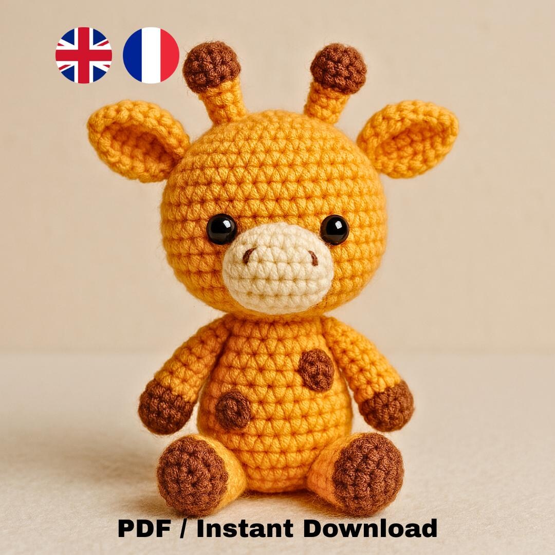 Beginner-friendly Crochet Giraffe Pattern - PDF in English & Français ...