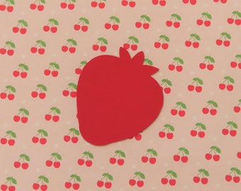 Strawberry Cardstock - Etsy