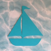 20 Pack - Paper Sailboat Shapes, Boat Shapes, Sailing Boat Cutout ...