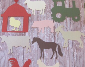 Farm Animal Cutouts - Etsy