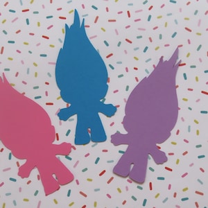 Troll Doll Die Cuts - 30 Pcs - Paper Shapes Cardstock Cutouts - Etsy