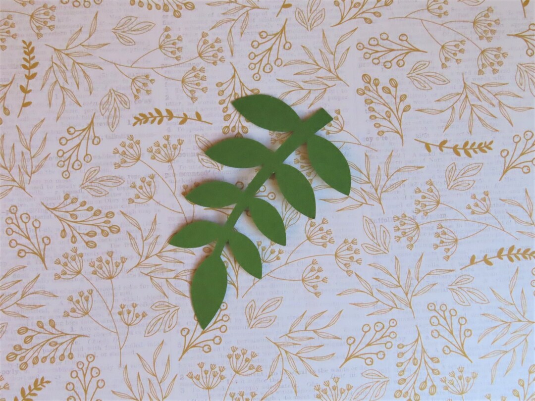 Leafy Greenery Die Cuts - 20 Pcs - Paper Shapes Cardstock Cutouts - Etsy