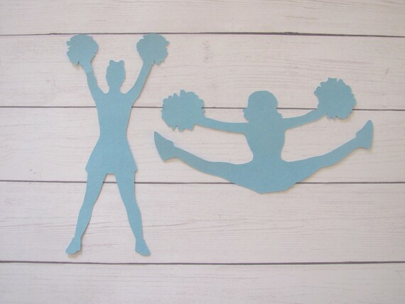 Cheerleader Die Cuts 20 pcs Paper Shapes Cardstock Cutouts | Etsy