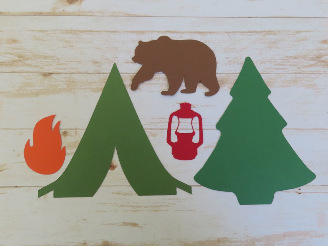 Camping Die Cuts - 30 Pcs - Paper Shapes Cardstock Cutouts - Etsy