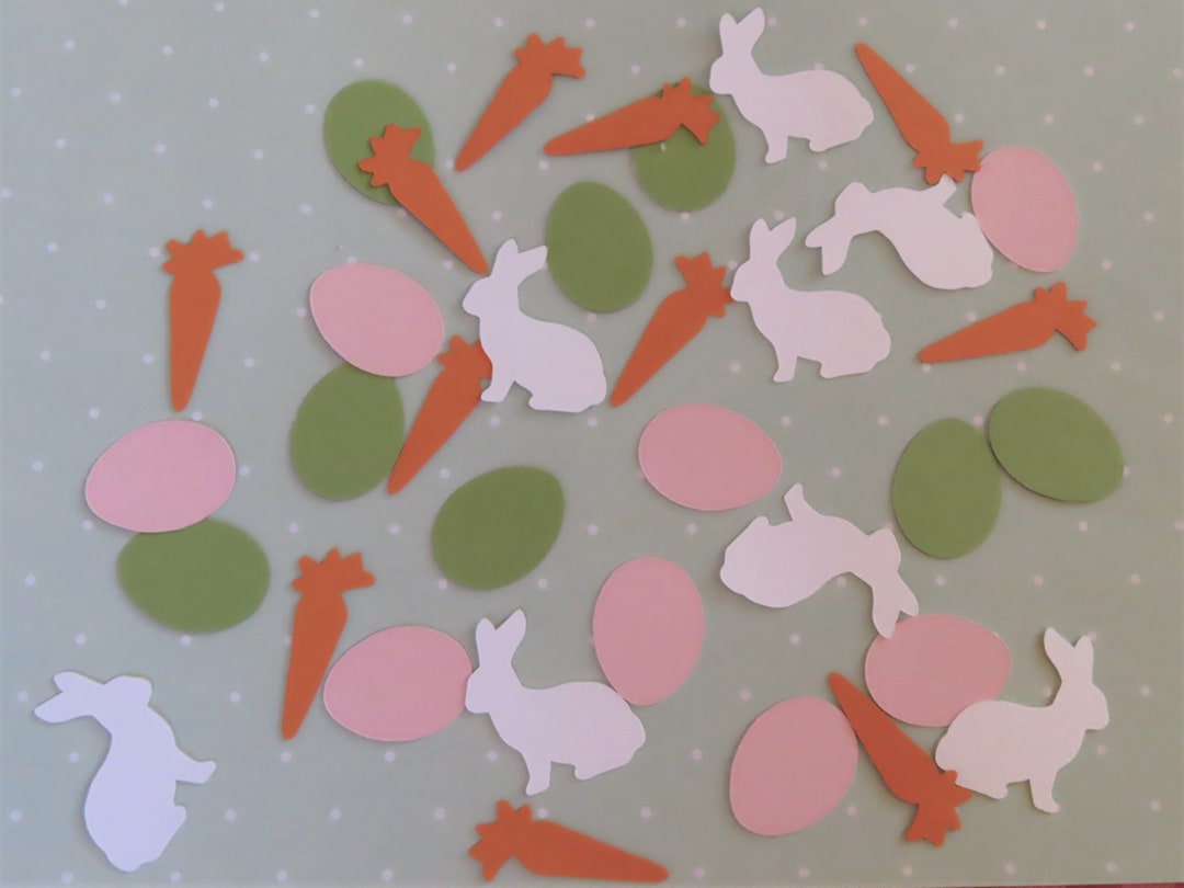 Easter Confetti Table Scatter -bunny, Carrots, Easter Eggs - Party ...
