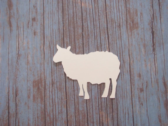 Sheep Die Cuts 20 Pcs Paper Shapes Cardstock Cutouts | Etsy