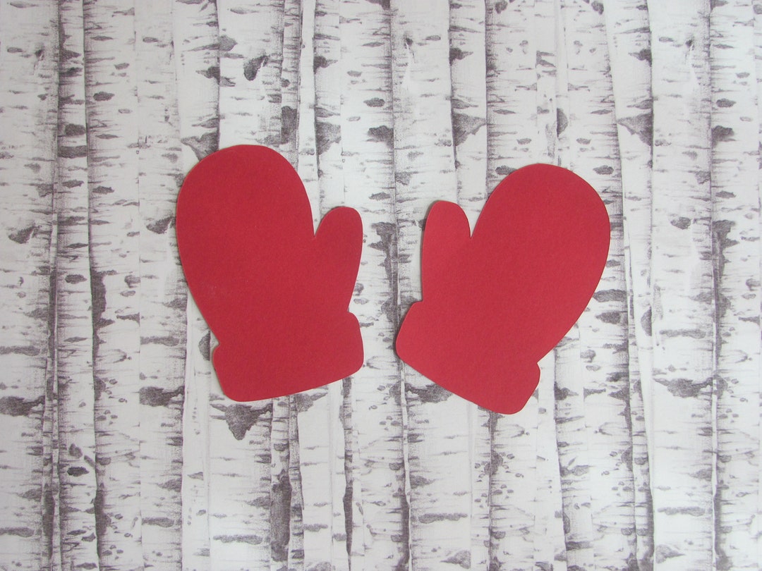 Mittens Die Cuts - 20 Pcs - Paper Shapes Cardstock Cutouts - Etsy