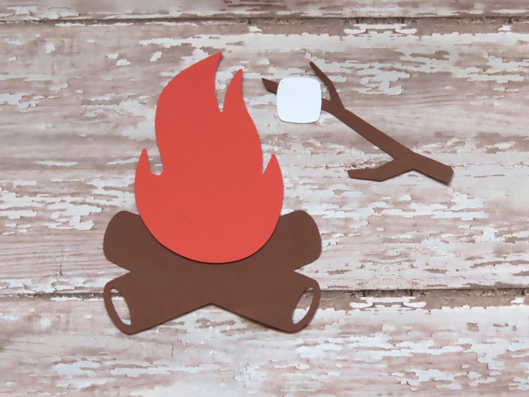 Campfire Marshmallow Die Cuts - 20 Pcs - Paper Shapes Cardstock Cutouts ...