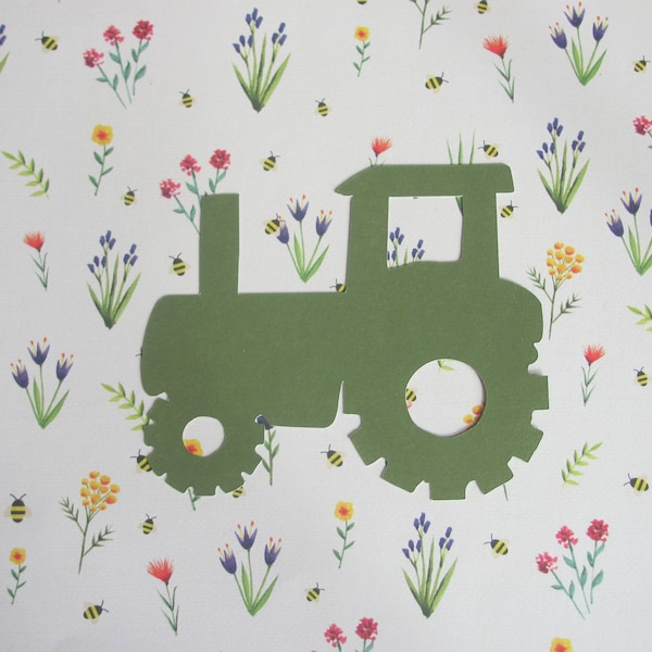 Tractor Die Cut - Etsy