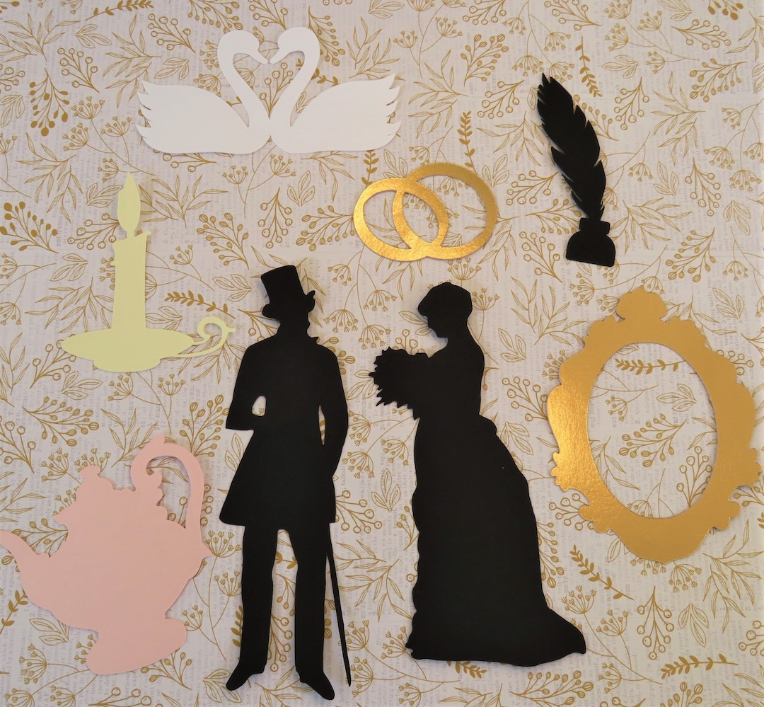 Pride & Prejudice Jane Austen Die Cuts - 24 Pcs - Paper Shapes ...