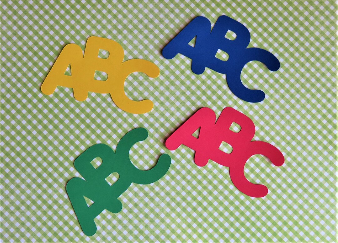 ABC Alphabet Die Cuts - 20 Pcs - Paper Shapes Cardstock Cutouts - Etsy