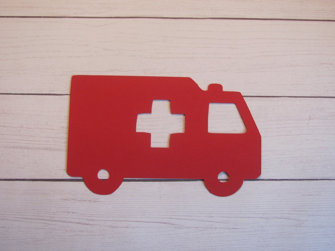 Ambulance Die Cuts - 20 Pcs - Paper Shapes Cardstock Cutouts - Etsy