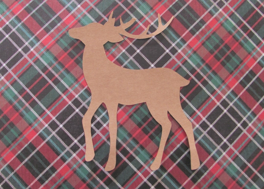 Reindeer Die Cuts - 20 Pcs - Paper Shapes Cardstock Cutouts - Etsy