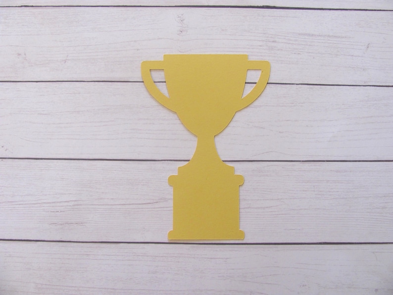 Trophy Die Cuts - 20 Pcs - Paper Shapes Cardstock Cutouts - Etsy