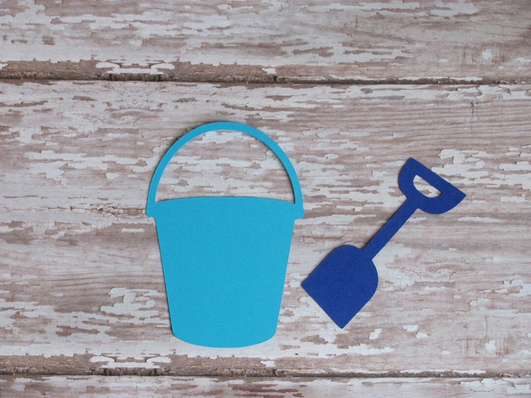 Beach Bucket & Shovel Die Cuts - 20 Pcs - Paper Shapes Cardstock ...