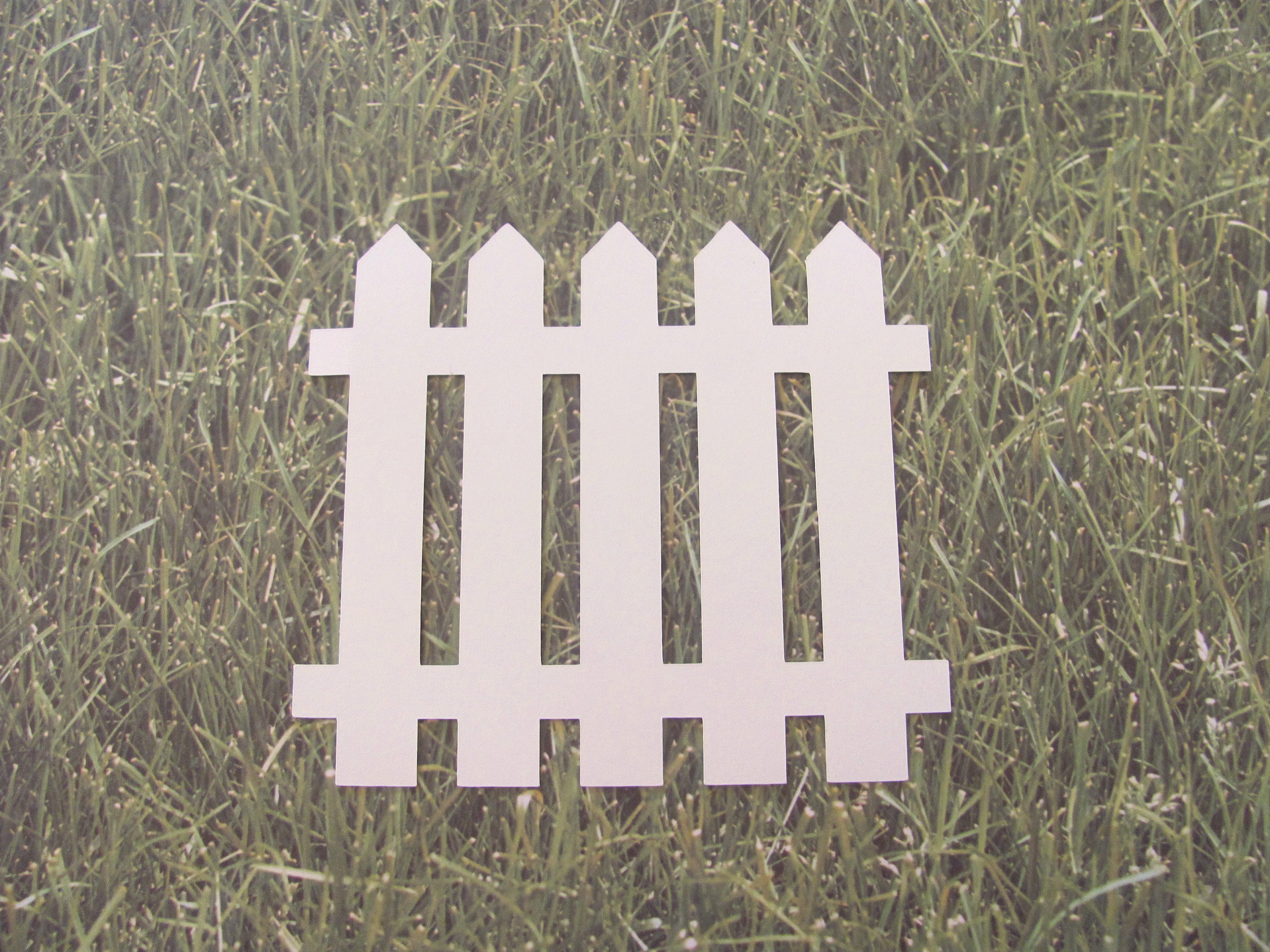 Picket Fence Die Cuts - 20 Pcs - Paper Shapes Cardstock Cutouts - Etsy