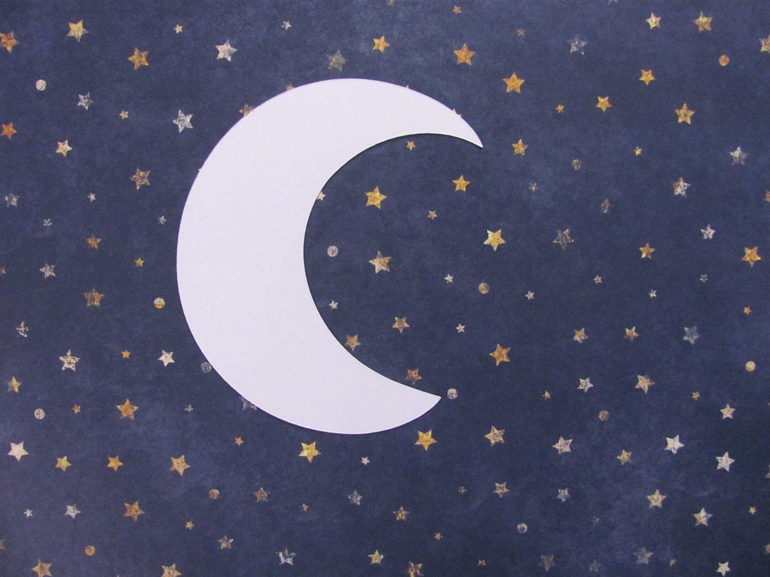 Moon Die Cuts - 20 Pcs - Paper Shapes Cardstock Cutouts - Etsy