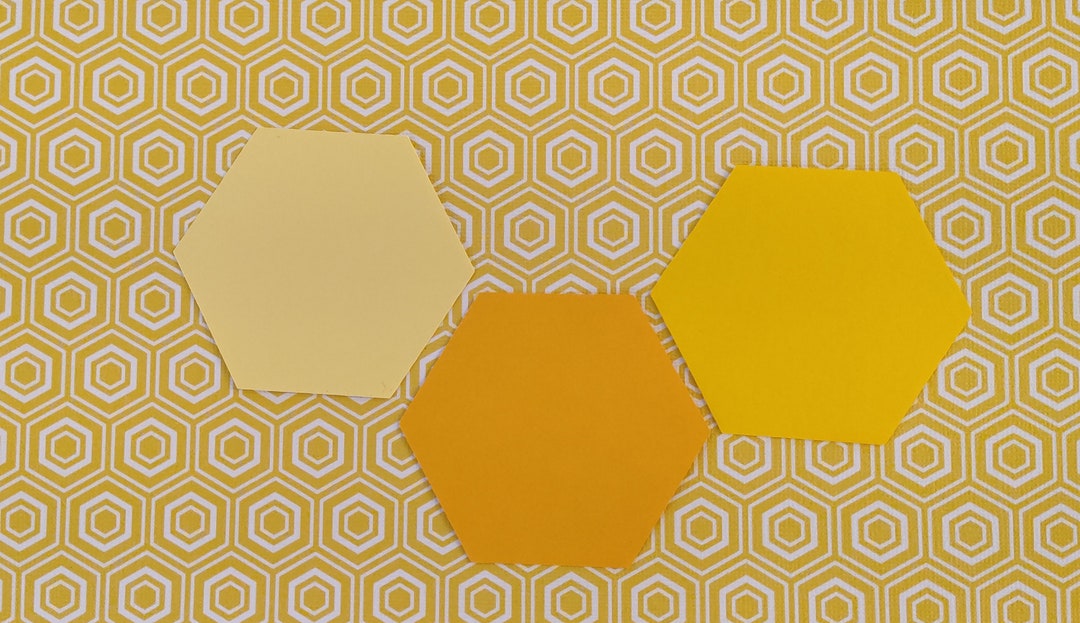Yellow Hexagon Die Cuts - 30 Pcs - Paper Shapes Cardstock Cutouts - Etsy