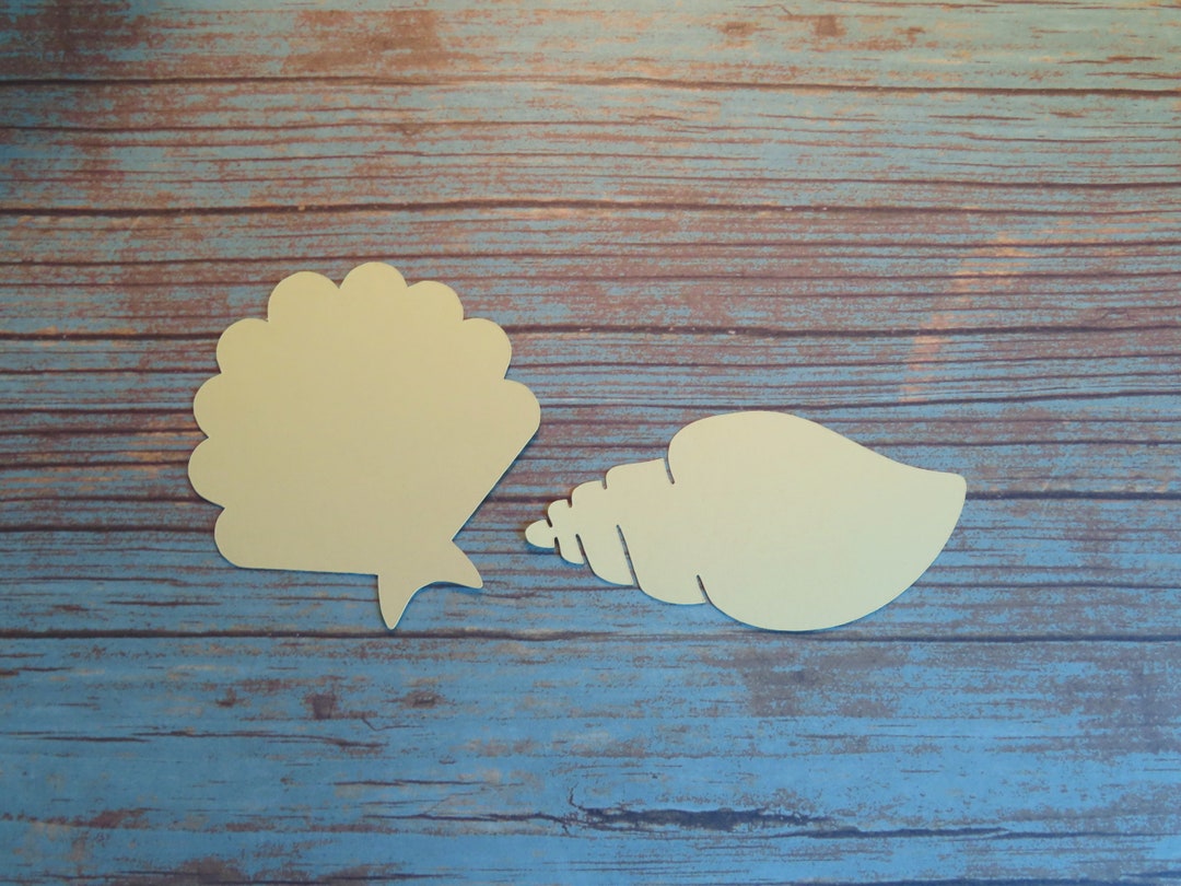 Shell Die Cuts - 20 Pcs - Paper Shapes Cardstock Cutouts - Etsy