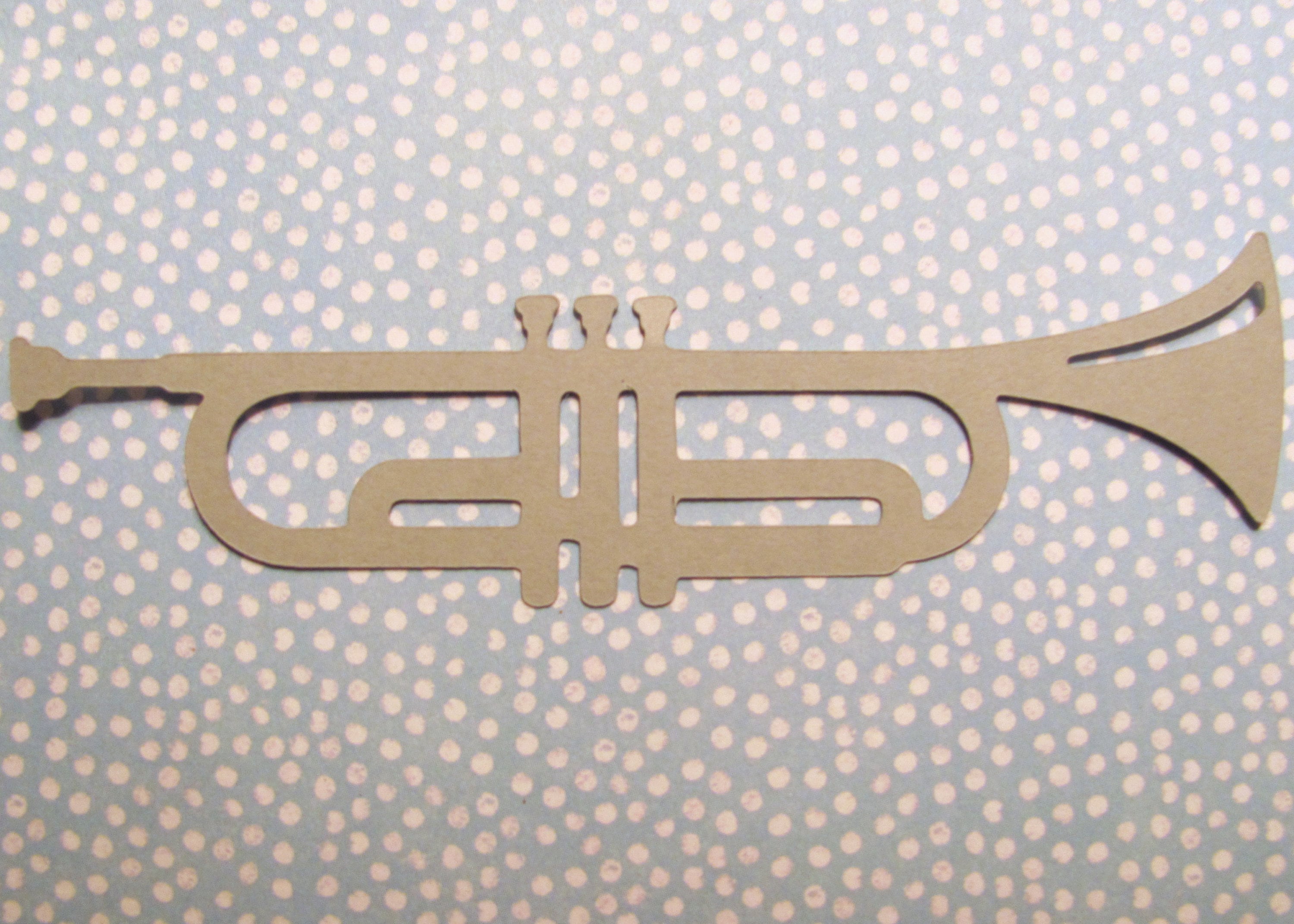 Trumpet Die Cuts 20 Pcs Paper Shapes Cardstock Cutouts - Etsy