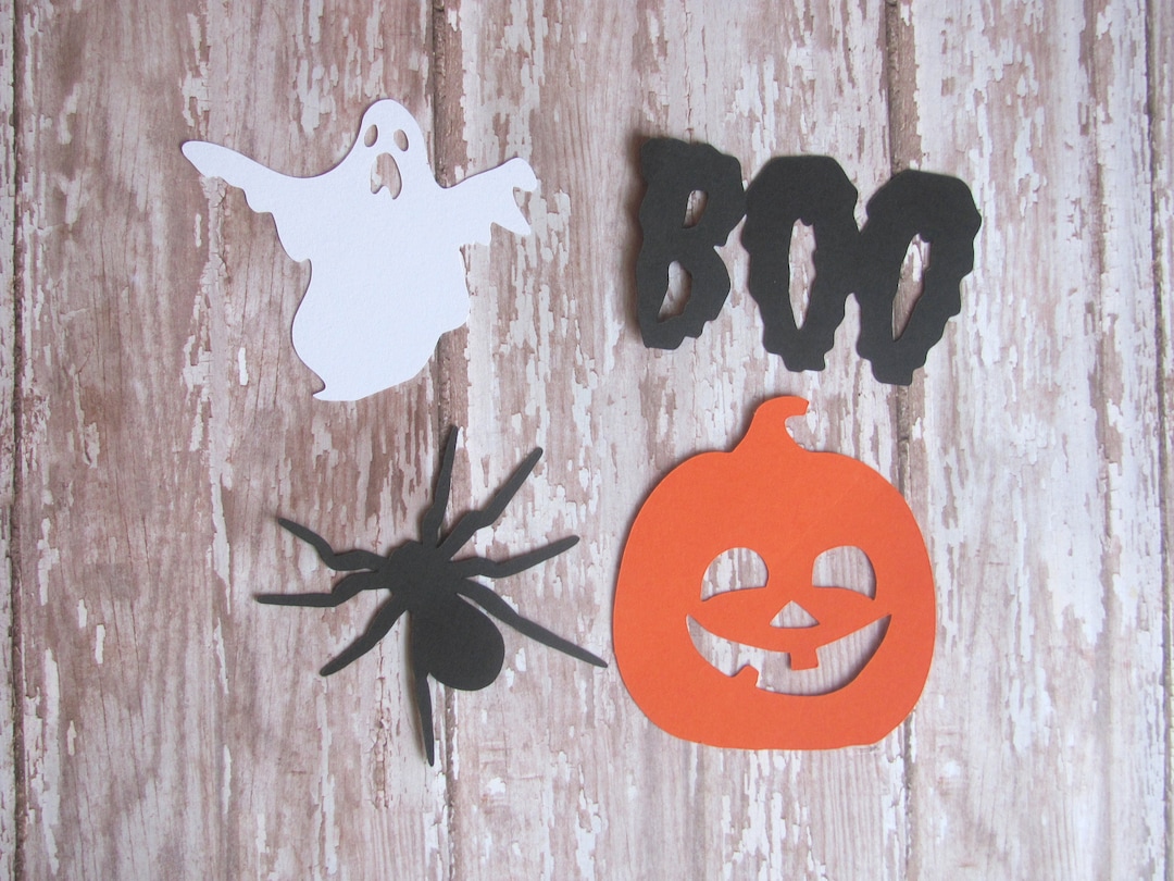 Halloween Die Cuts Variety Pack - 20 Pcs - Paper Shapes Cardstock ...