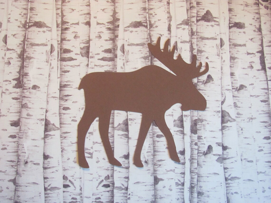 Moose Die Cuts 20 pcs Paper Shapes Cardstock Cutouts | Etsy