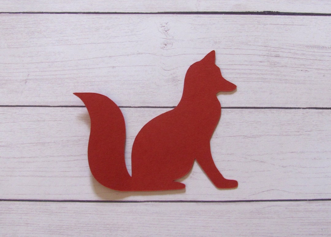Fox Die Cuts - 20 Pcs - Paper Shapes Cardstock Cutouts - Etsy