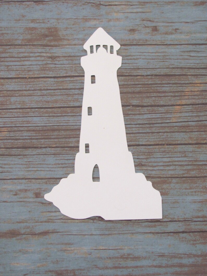 Lighthouse Die Cuts 20 pcs Paper Shapes Cardstock Cutouts | Etsy