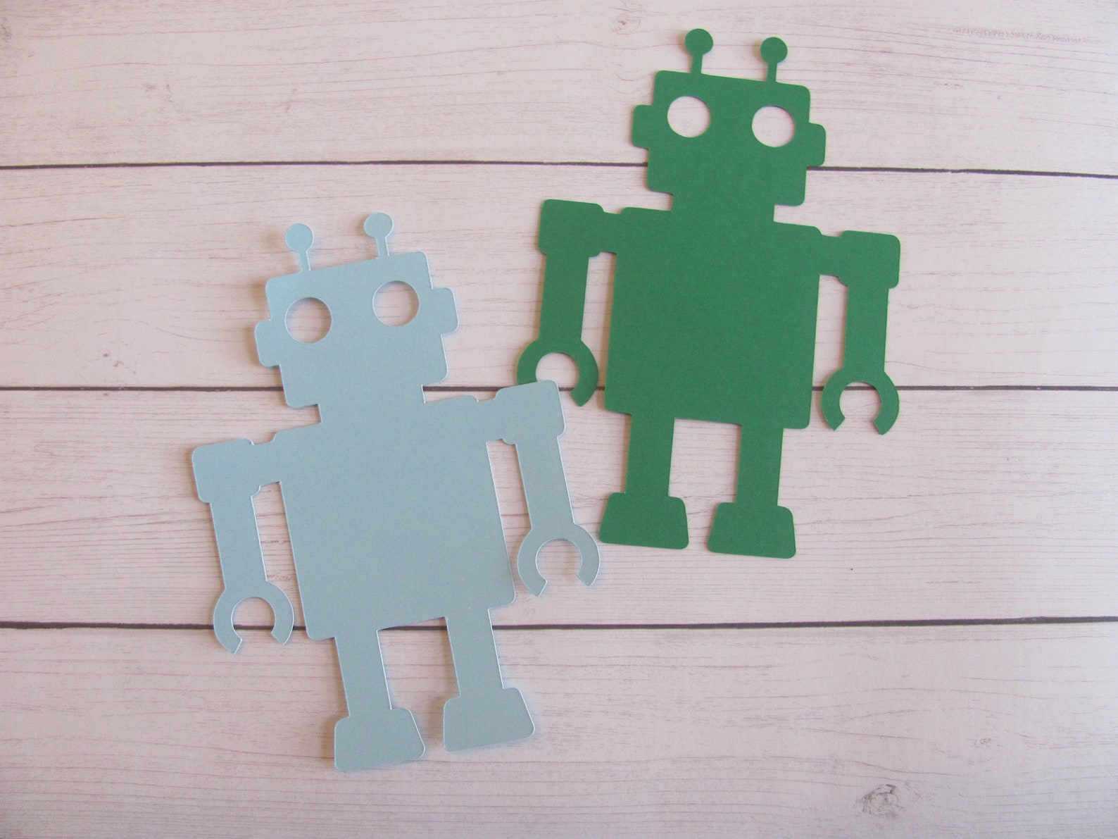 Robot Die Cuts 20 Pcs Paper Shapes Cardstock Cutouts - Etsy