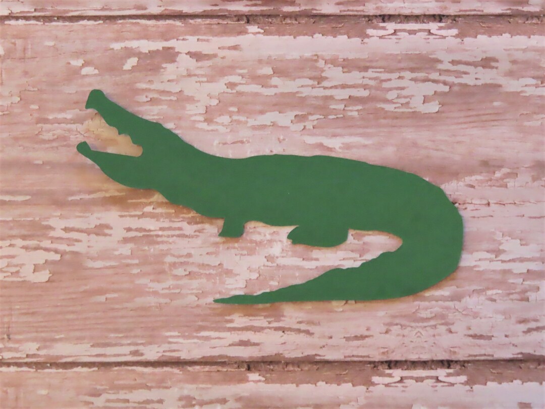 Alligator Crocodile Die Cuts - 20 Pcs - Paper Shapes Cardstock Cutouts ...
