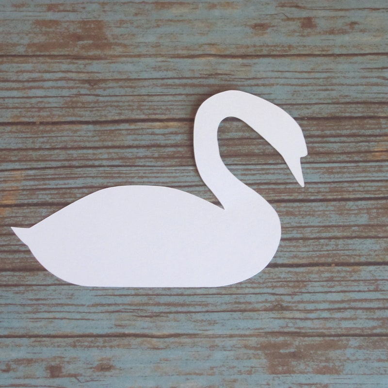 Swan Cutout Paper - Etsy