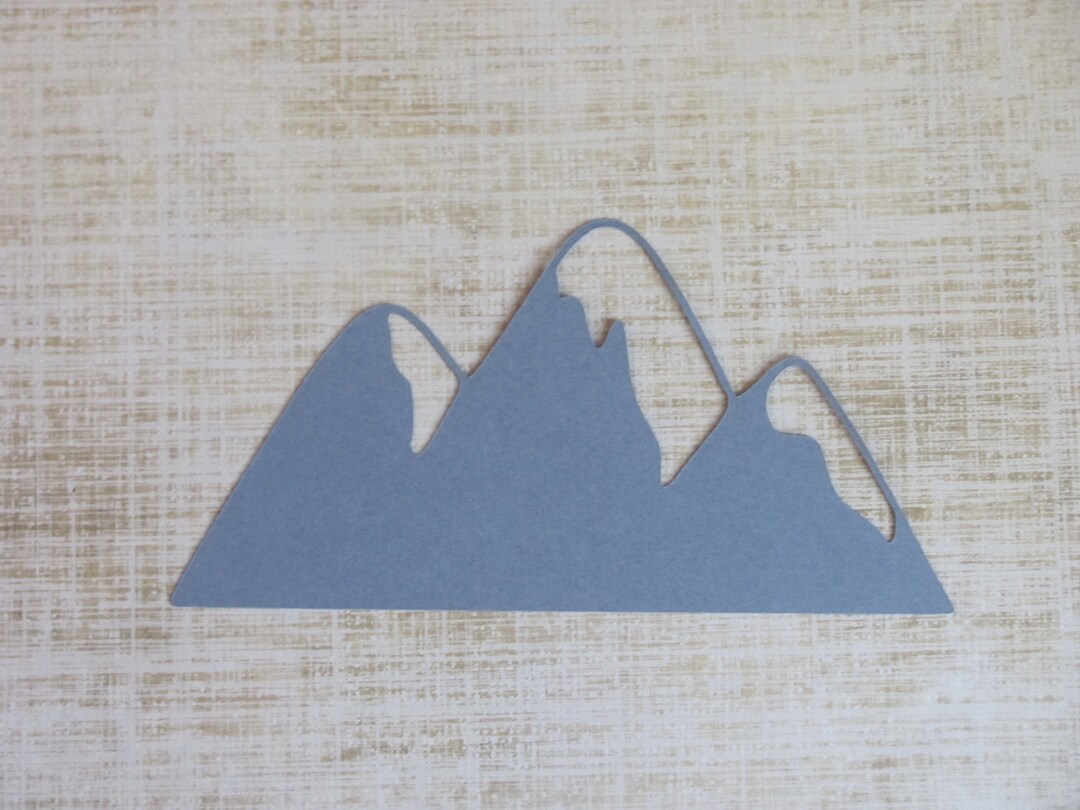 Mountain Die Cuts 20 Pcs Paper Shapes Cardstock Cutouts - Etsy