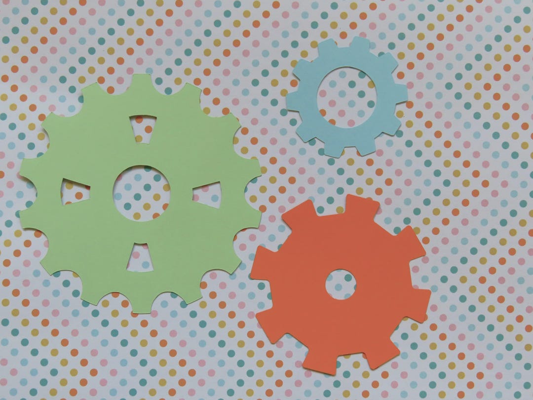 Gear Die Cuts - 30 Pcs - Paper Shapes Cardstock Cutouts - Etsy
