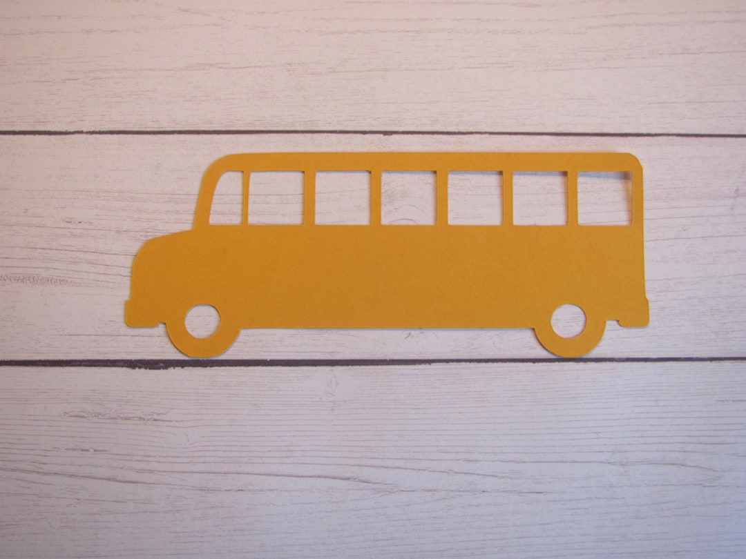 Schoolbus Die Cuts - 20 Pcs - Paper Shapes Cardstock Cutouts - Etsy