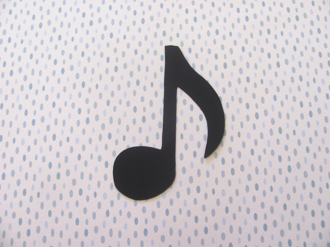 Single Musical Note Die Cuts - 20 Pcs - Paper Shapes Cardstock Cutouts ...