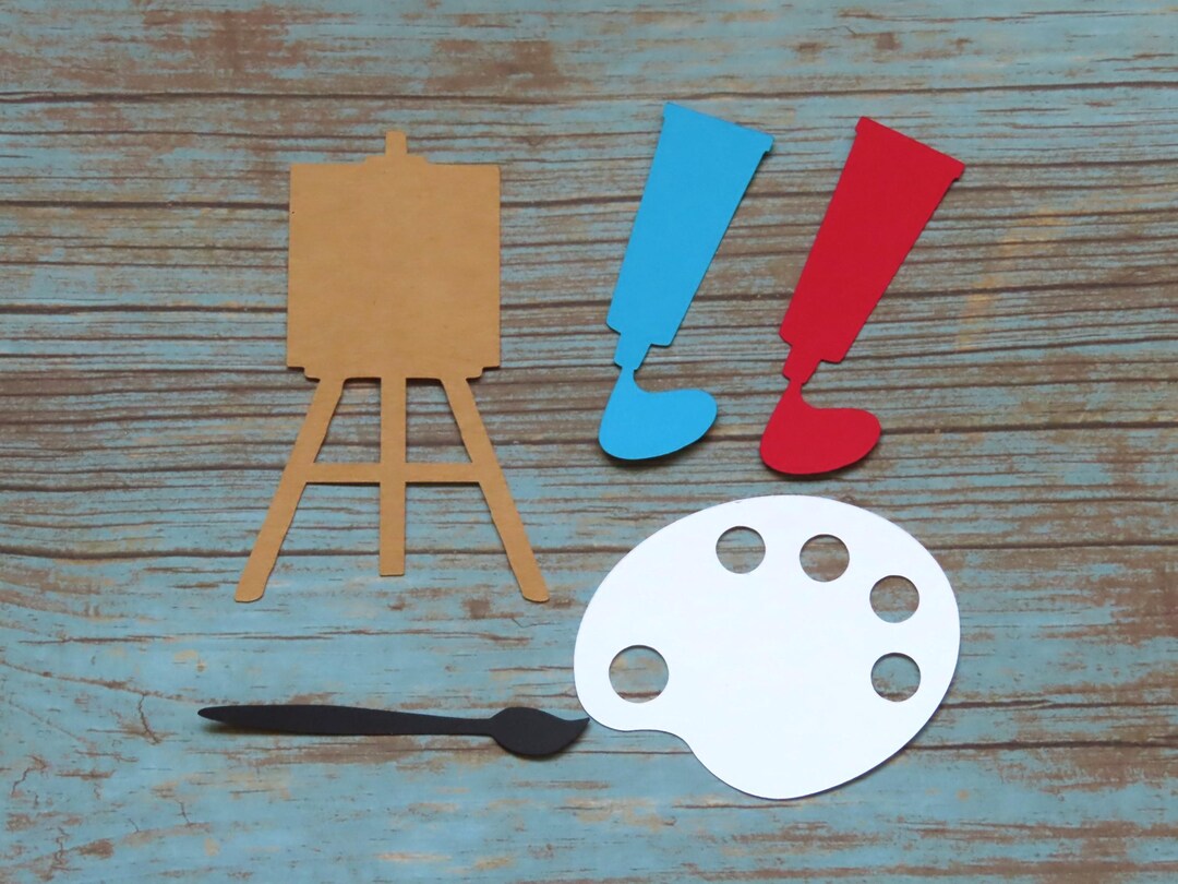 Art Class Die Cuts 20 Pcs Paper Shapes Cardstock Cutouts - Etsy