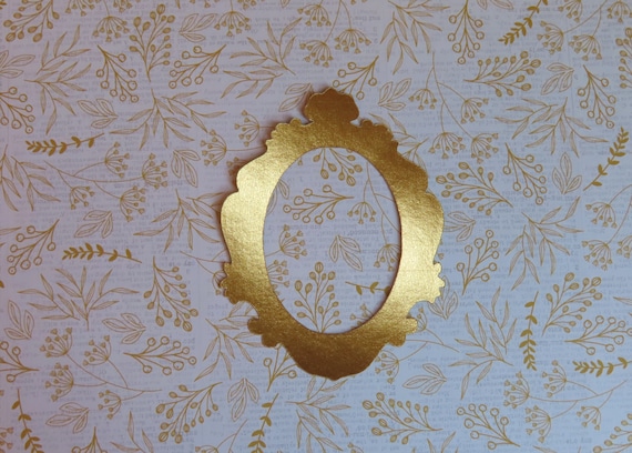 Gold Frame Die Cuts 20 Pcs Paper Shapes Cardstock Cutouts - Etsy