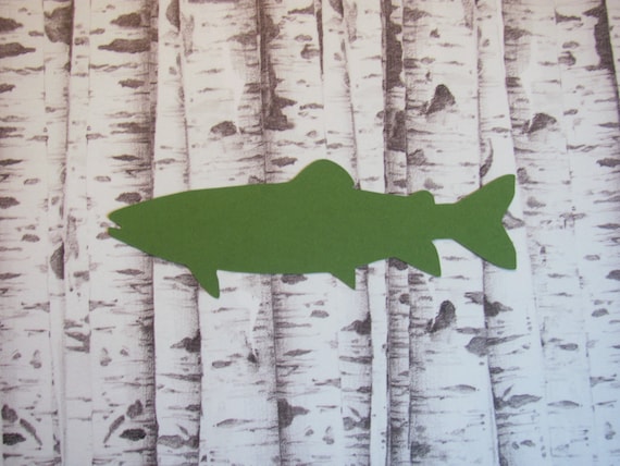 Trout Fish Die Cuts 20 Pcs Paper Shapes Cardstock Cutouts | Etsy