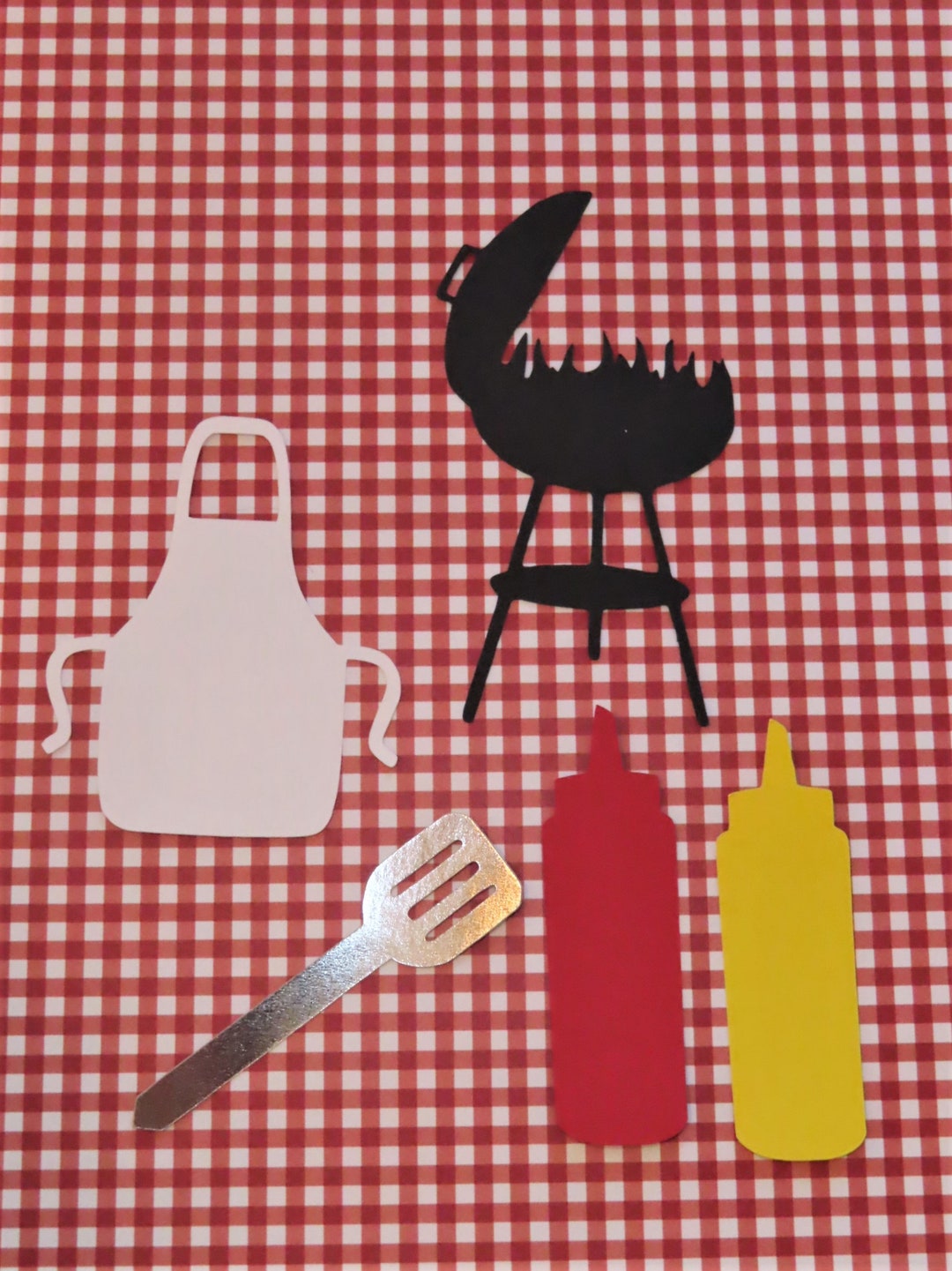 Grilling Cookout Die Cut Set - 20 Pcs - Paper Shapes Cardstock Cutouts ...