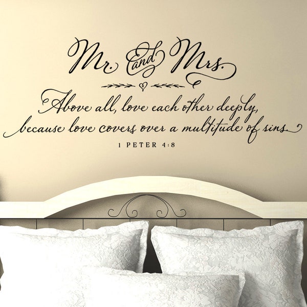 Mr and Mrs Decal - Etsy