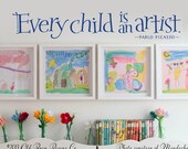 Every Child is an Artist Teacher Decal Child's Artwork - Etsy