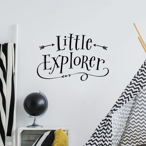 Little Explorer Vinyl Decal Kid's Room Adventure Wall - Etsy