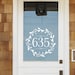 Front Door Decal Address for Door Vinyl Decal Personalized Address ...