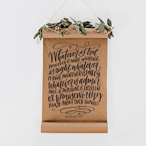 Modern Cottage Scroll Christian Wall Art Fixer Upper Style Home Decor ...