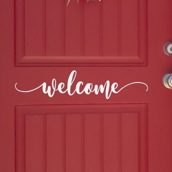 Welcome Sign Vinyl - Etsy